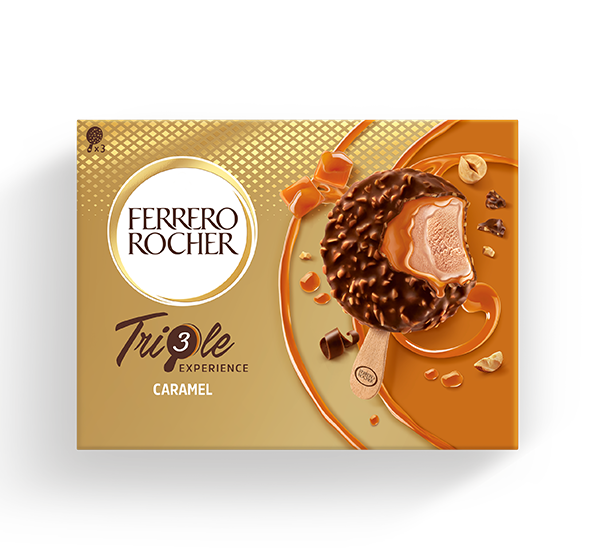 Helado Ferrero Rocher Triple Experience Caramel